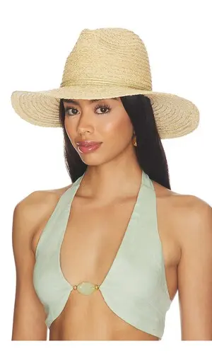 Hat Attack Raffia Fedora Hat - Neutral