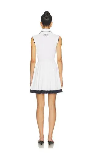 KHALHON Club Trim Pleated Dress
