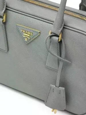 Prada Triangle-plaque Tote Bag - Grey