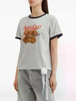 MINI CREAM Graphic Print T-shirt - Grey