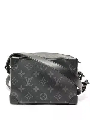 LOUIS VUITTON Monogram Eclipse Mini Soft Trunk Shoulder Bag - Black