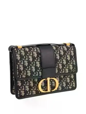 Dior 30 Montaigne Oblique Handbag - Black