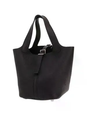 Hermès Leather Tote Bag - Black