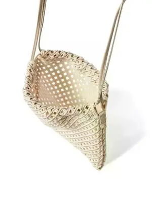 Brunello Cucinelli Small Bucket Bag In Cotton Net