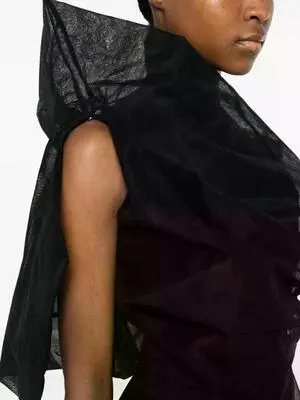 Rick Owens Asymmetric Draped Sleeveless Top