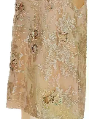 HUI MILANO Embellished V-neck Blouse