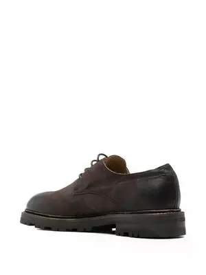 ZIGGY CHEN Burnished Effect Derby Shoes