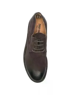 ZIGGY CHEN Burnished Effect Derby Shoes