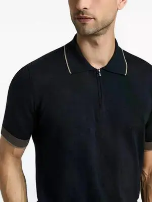 Peserico Zip-fastening Fine-knit Polo Shirt