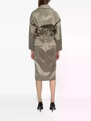 WILLY CHAVARRIA Double-breasted Belted Midi Dress