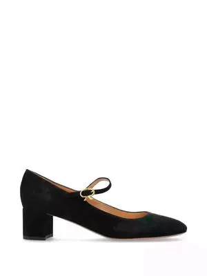 GIANVITO ROSSI Mary Jane Suede Pumps - Black