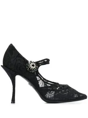 Dolce & Gabbana Mary Jane Lace Pumps