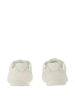 GROUNDS Perforated Leather Lace-up Sneakers