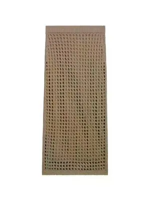 Max Mara Open-knit Midi Skirt - Neutrals