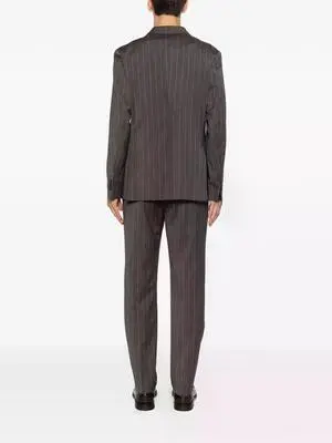 MANUEL RITZ Pinstripe-pattern Single-breasted Suit - Grey
