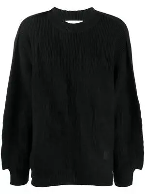 AMBUSH Ribbed Knit Jumper - Black