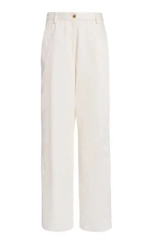 Dries Van Noten Pilar Wide-leg Cotton-blend Trousers