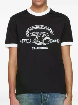 Amiri Eagle-print Ringer T-shirt
