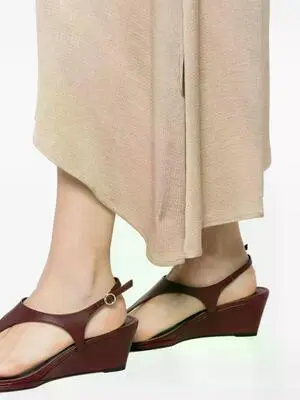 Peserico Asymmetric Hem Midi Skirt - Neutrals