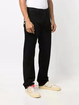 Off-White Diagonals Print Straight-leg Jeans
