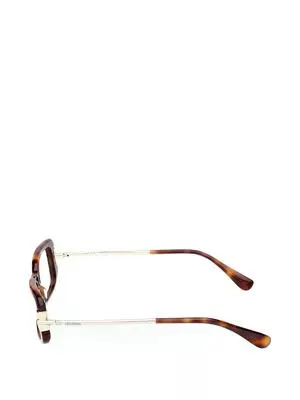 Max Mara Rectangle Frame Glasses - Brown