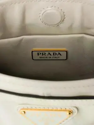 Prada Bonnie Leather Mini Shoulder Bag - White