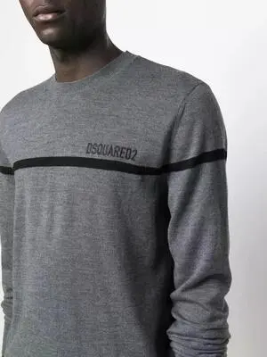 Dsquared2 Logo-embroidered Wool Jumper