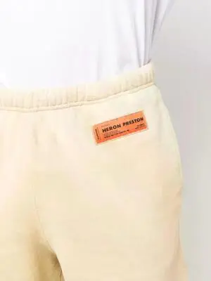 Heron Preston Logo-embellished Cotton Track Shorts