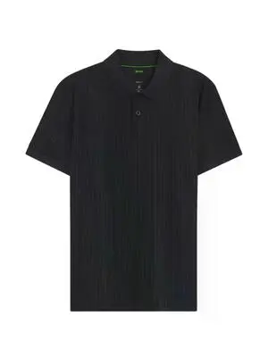 BOSS Textured-knit Polo Shirt