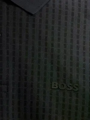 BOSS Textured-knit Polo Shirt