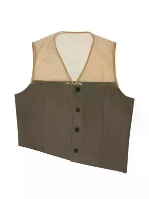 NICCOLO PASQUALETTI Asymmetric Panelled Top - Green