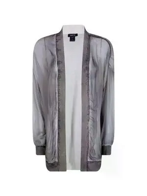 Avant Toi Frayed Edge Cardigan - Grey