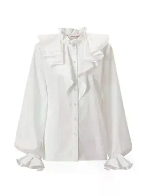 Carolina Herrera Ruffle Blouse