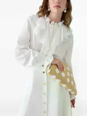 Carolina Herrera Ruffle Blouse
