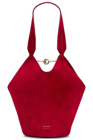 Khaite Lotus Small Tote Bag - Ruby