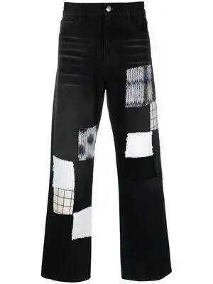 Marni Patch-detail Straight-leg Jeans