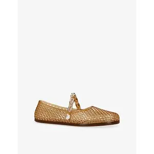 ANCIENT GREEK SANDALS Iro Shells Pvc Ballet Flats - Camel