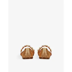 ANCIENT GREEK SANDALS Iro Shells Pvc Ballet Flats - Camel