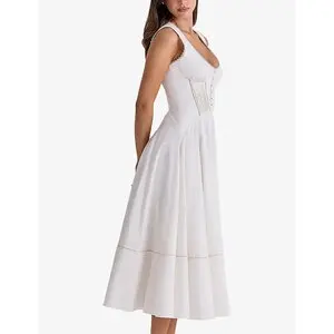 House Of Cb Solana Cotton Midi Dress