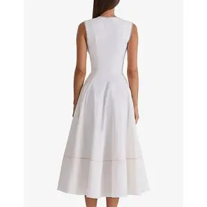 House Of Cb Solana Cotton Midi Dress
