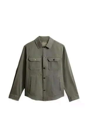 Woolrich Garment-dyed Shirt Jacket - Green