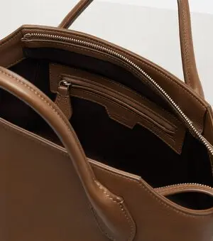 THE ROW Terrase Leather Top-handle Bag - Brown