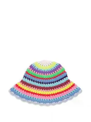 GANNI Crochet Bucket Hat - Blue