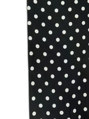 N°21 Polka-dot Lace-trimmed Scarf