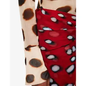 RAT AND BOA Nilah Printed Sheer Shirt Dress