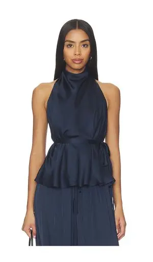 LOVERS AND FRIENDS Maria Halterneck Top - Navy