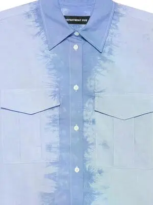 DEPARTMENT 5 Flap-pocket Shirt With Tie-dye Pattern