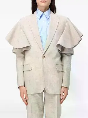 Moschino Ruffled-sleeve Blazer