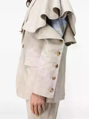 Moschino Ruffled-sleeve Blazer