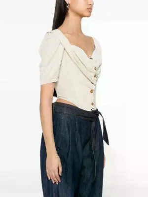 VIVIENNE WESTWOOD Bea Draped Button-up Top
